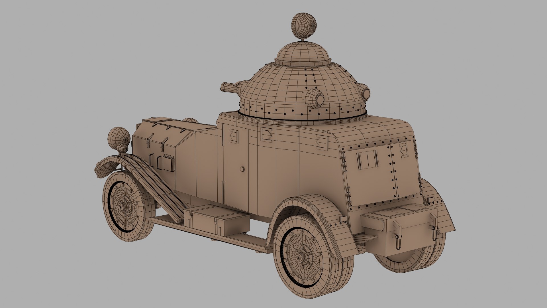 3d Ww2 Vickers Crossley 25