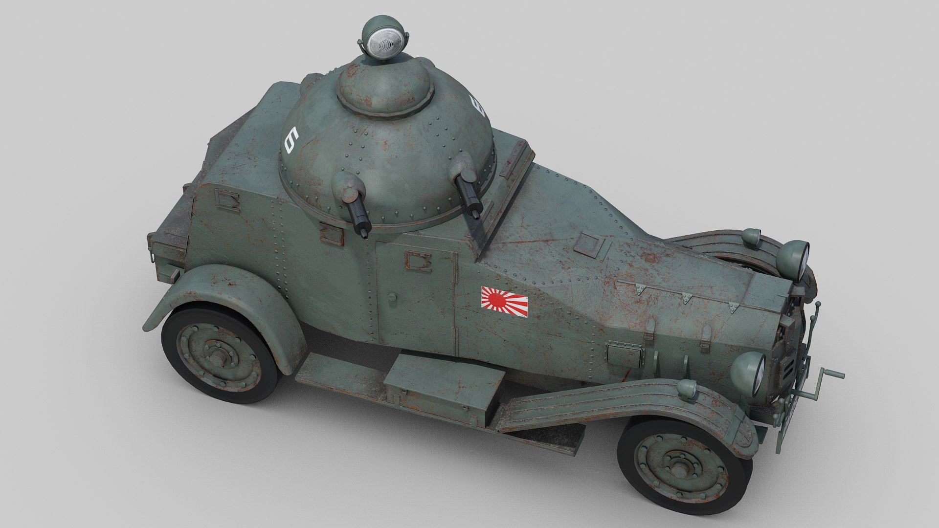 3d Ww2 Vickers Crossley 25