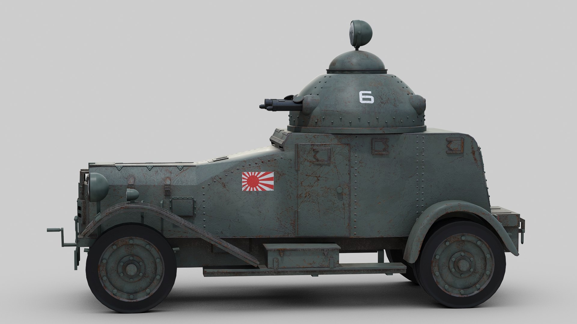 3d Ww2 Vickers Crossley 25