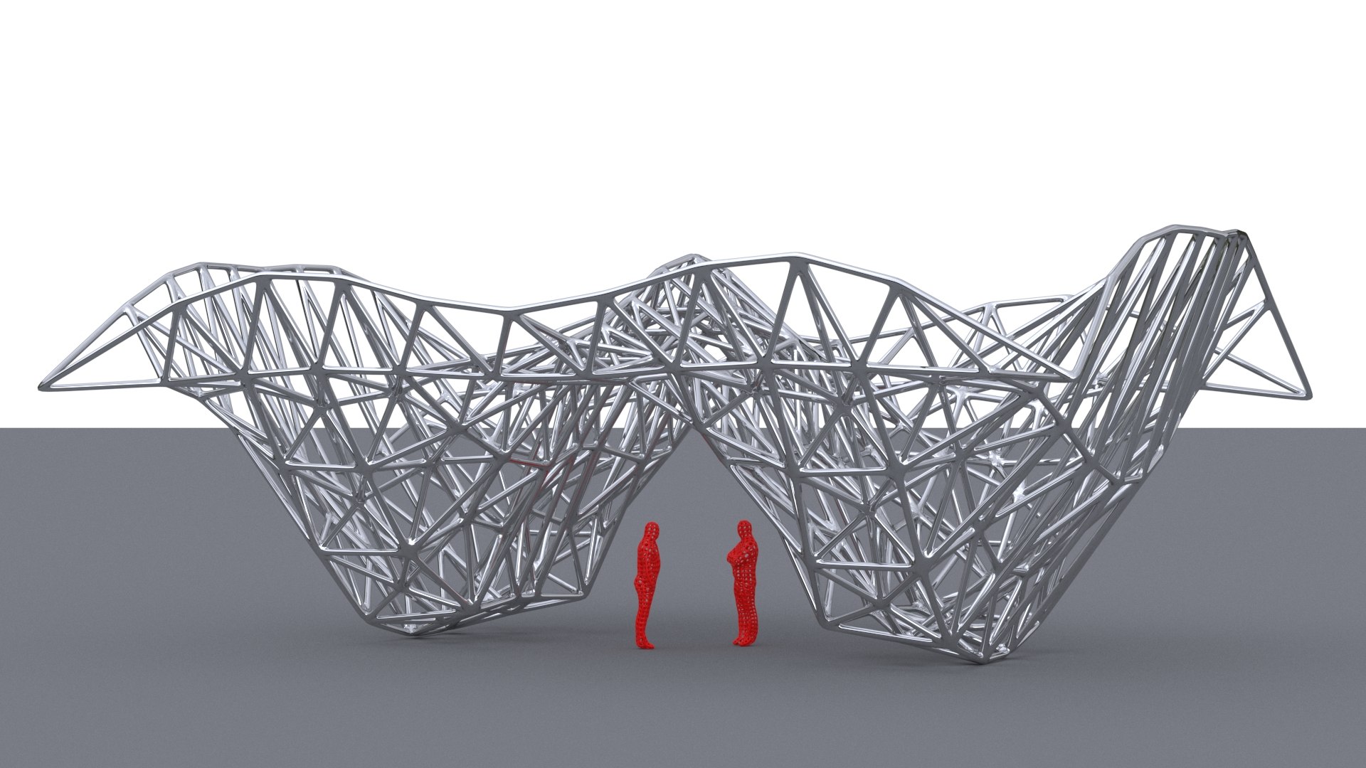 Parametric Steel Frame Canopy 01 3D Model - TurboSquid 2412423