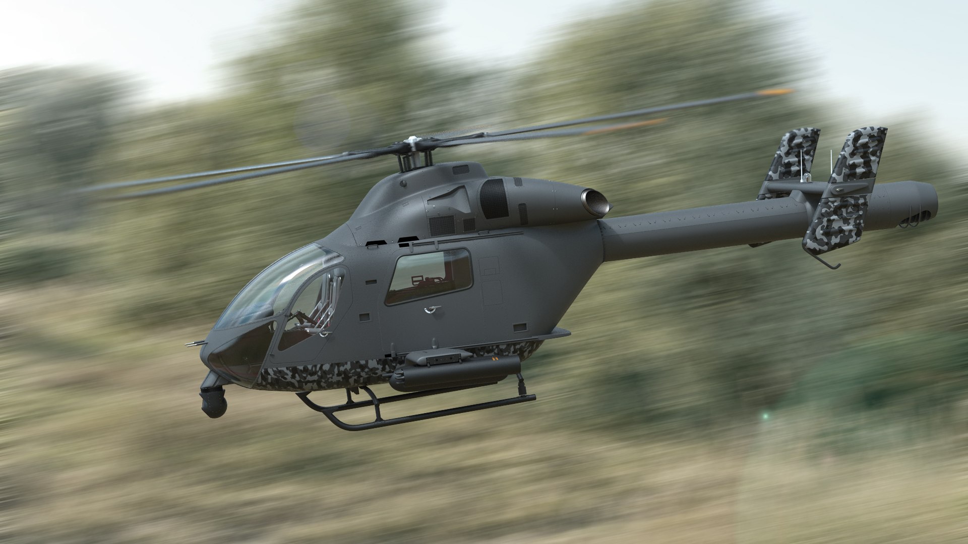 3D Attack Helicopter Copter - TurboSquid 1624417