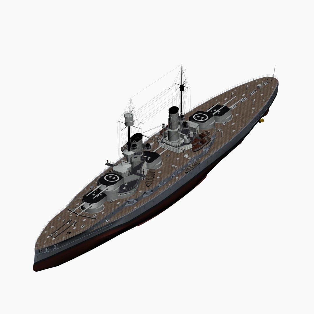 Dreadnought Battleship Koenig Class 3d Max
