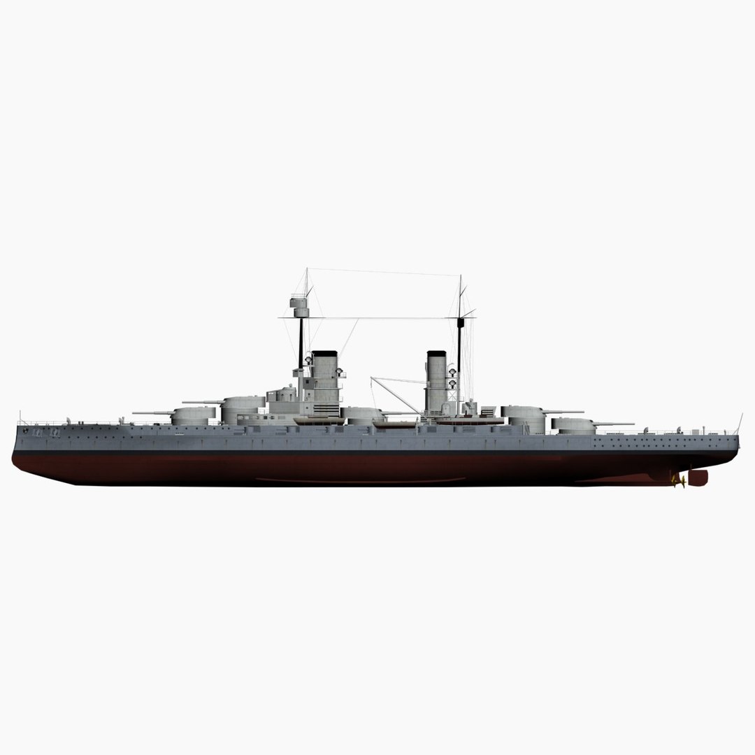 Dreadnought Battleship Koenig Class 3d Max