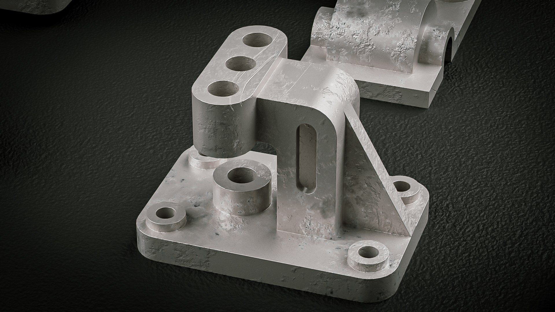 Building Blocks Kit Casted Parts Hard Surface ALUMINUM V7 3D model ...