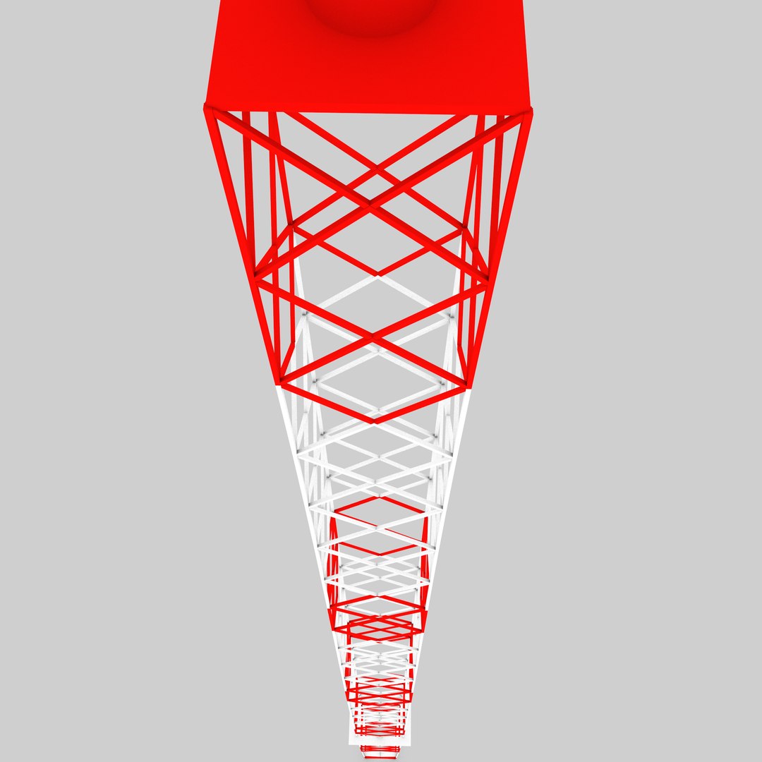 3d radio tower model