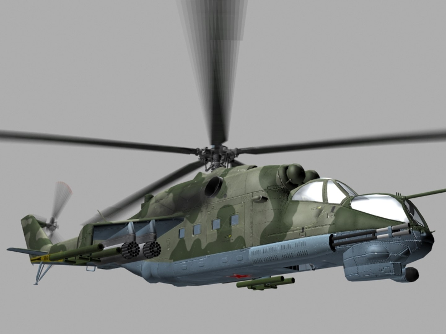 3d Model Mil Mi24 P Hind
