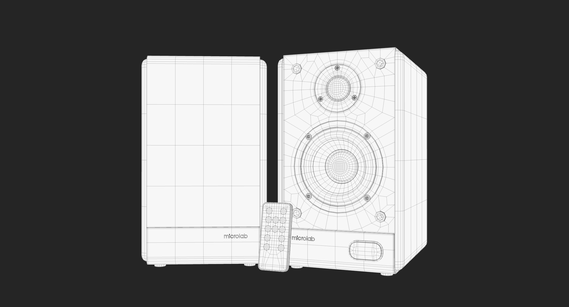 3D Model Realistic Microlab Solo-4c Speaker - TurboSquid 1299325
