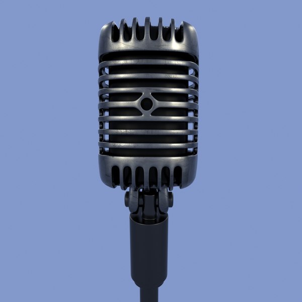 3d microphone model