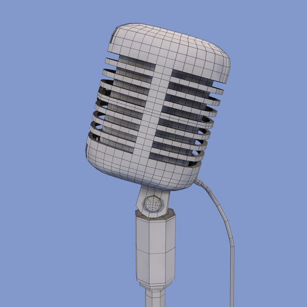 3d microphone model