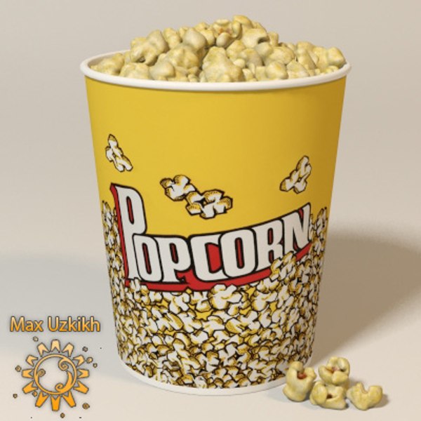 3D модель попкорна - TurboSquid 573530