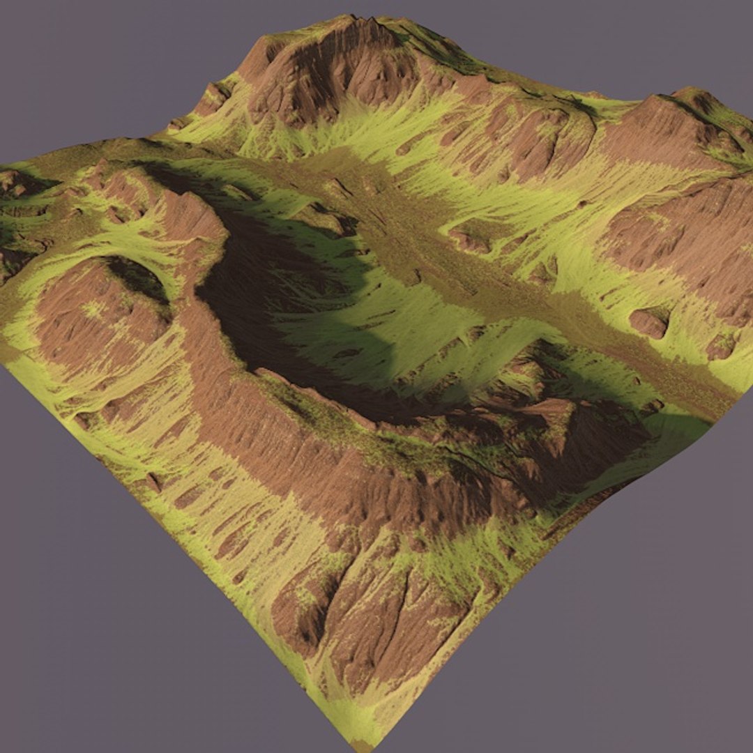 Mountain Maps Terrain 3d Max