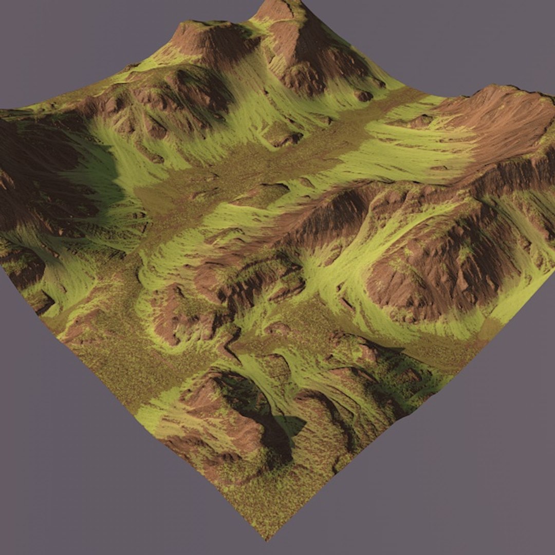 Mountain Maps Terrain 3d Max