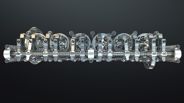 3D INLINE 6 Engine Working Animated - TurboSquid 1981504