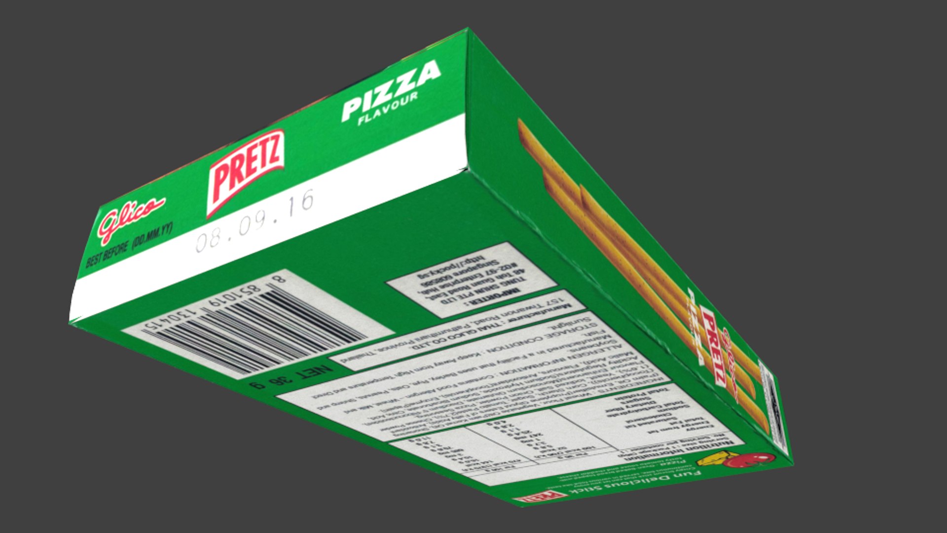 Glico Pretz Box 3D Model - TurboSquid 1406351