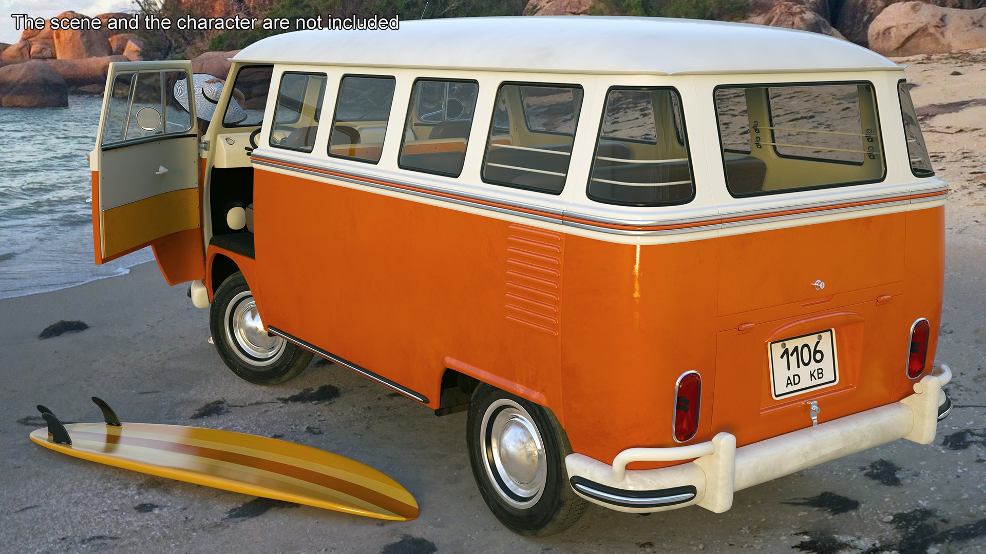 Volkswagen Type 2 T1 Bus 3D Model - TurboSquid 2261372