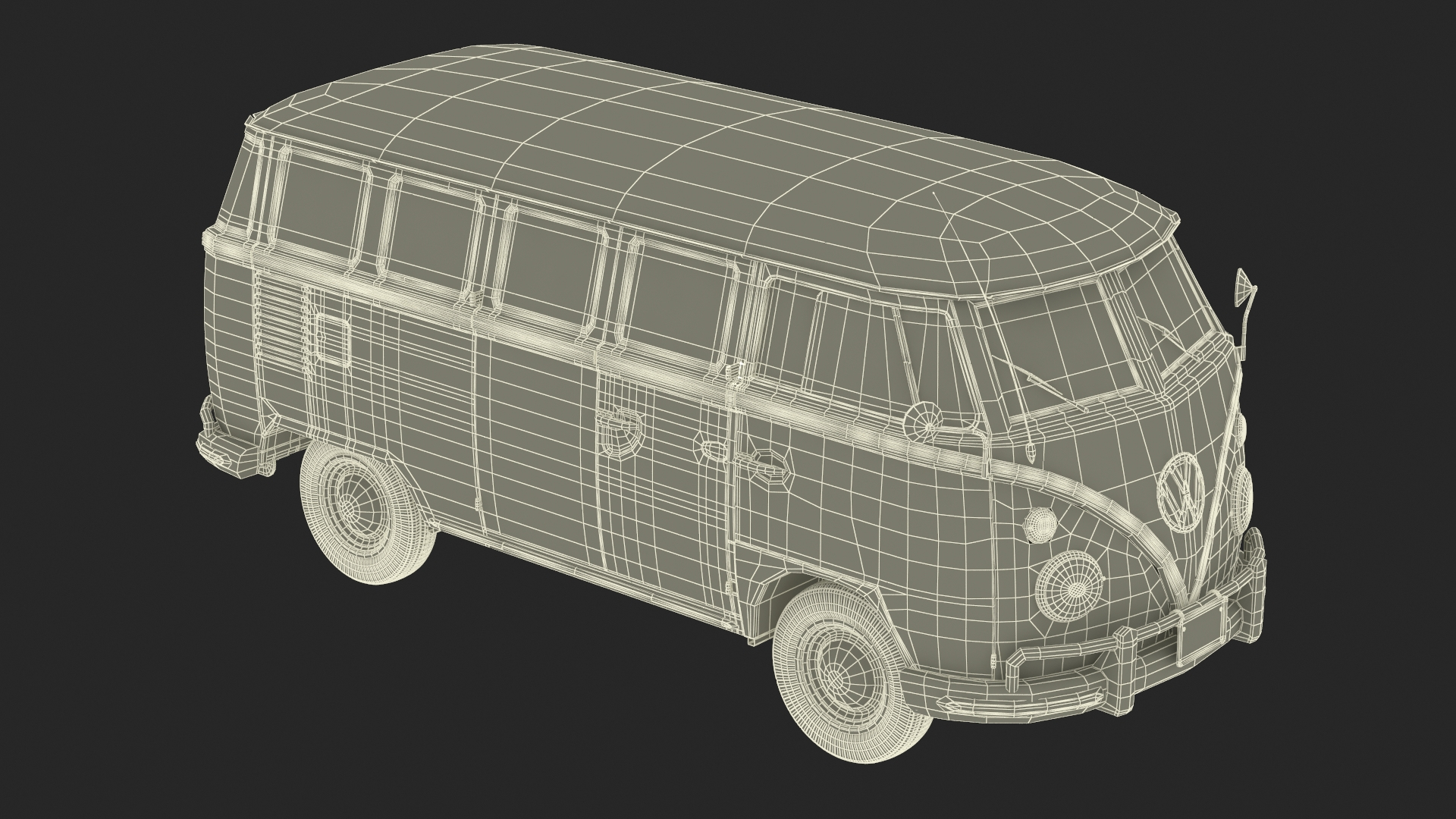 Volkswagen Type 2 T1 Bus 3D Model - TurboSquid 2261372