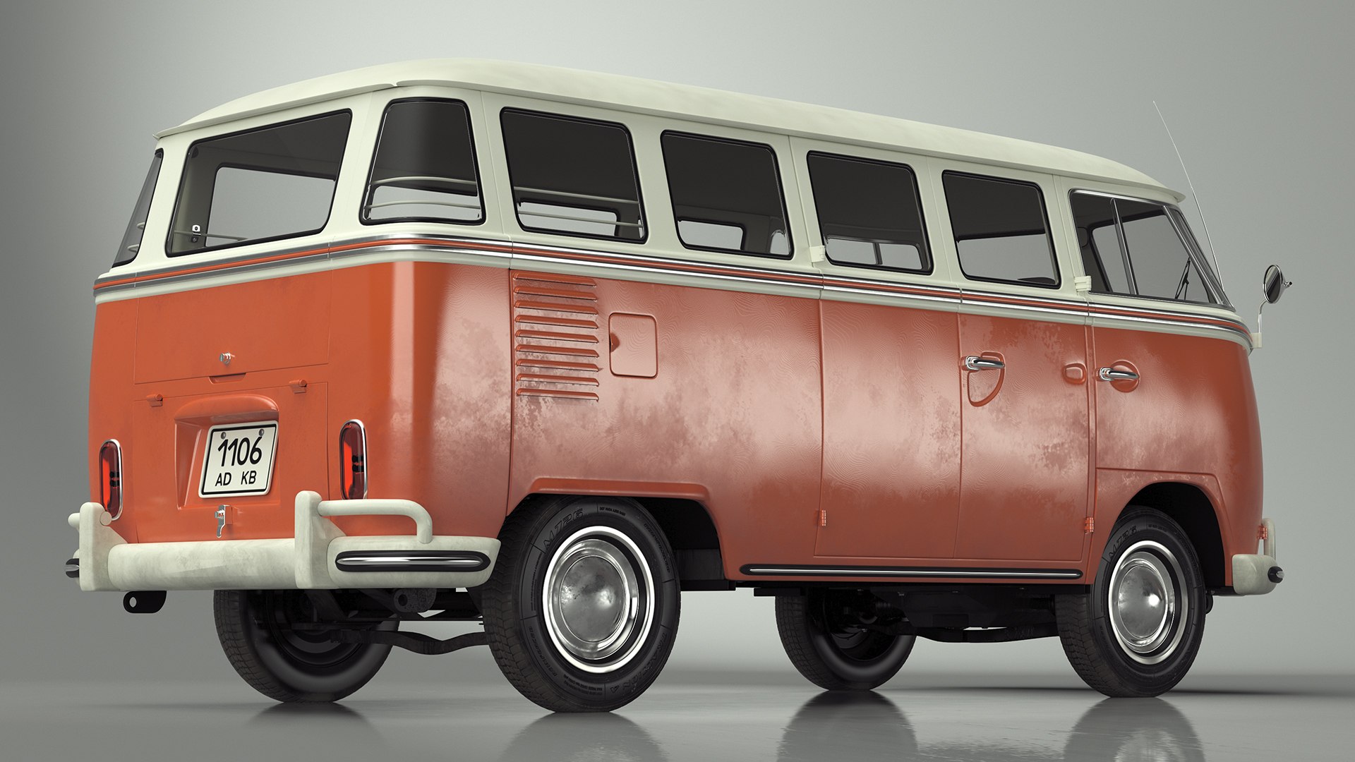 Volkswagen Type 2 T1 Bus 3D Model - TurboSquid 2261372