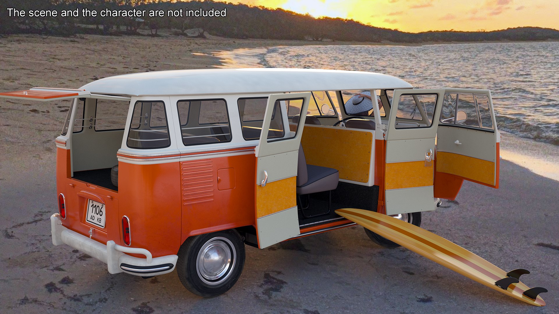 Volkswagen Type 2 T1 Bus 3D Model - TurboSquid 2261372