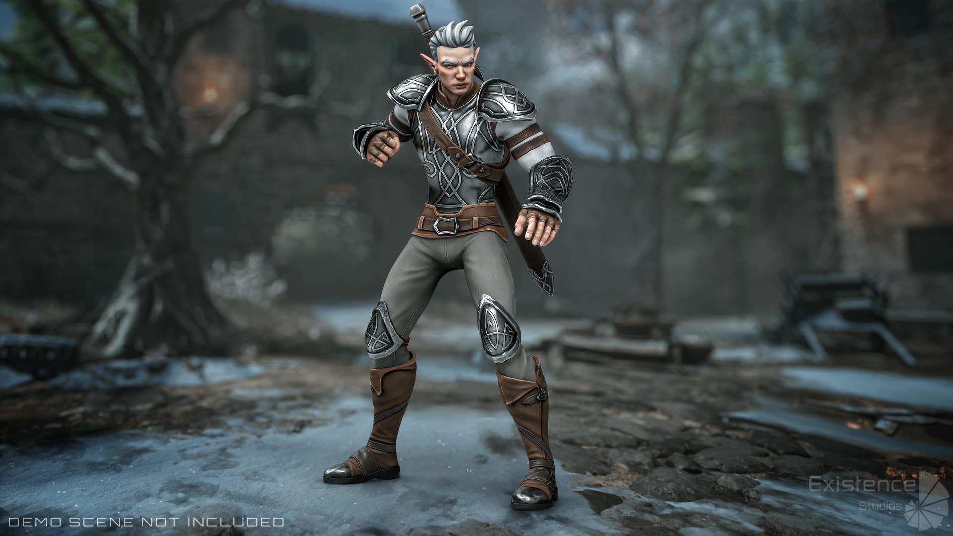 3D Elf Arden - Stylized Medieval Elven Warrior - 56 Model - TurboSquid ...