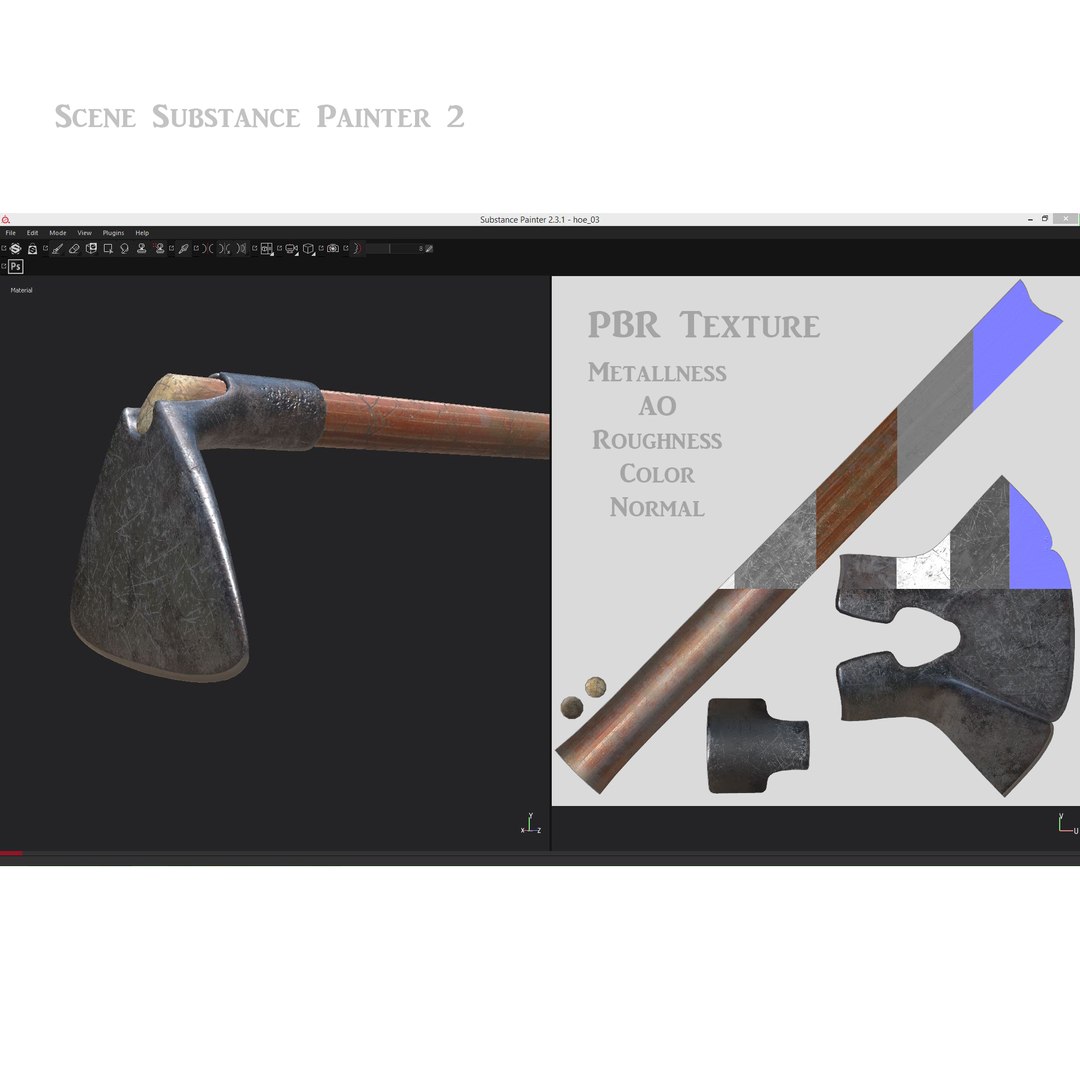 3D Model Hoe - TurboSquid 1272266