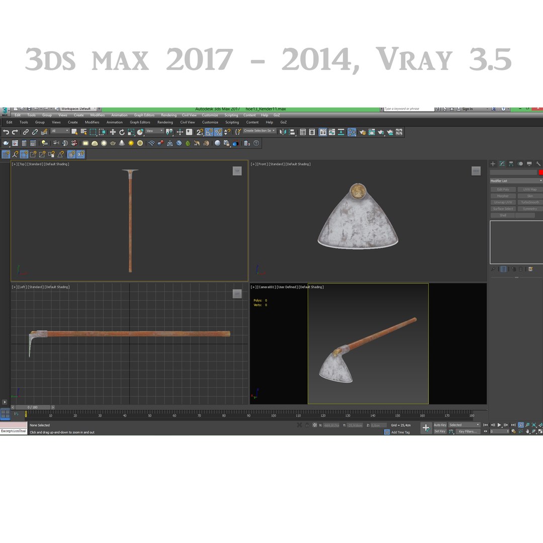 3D Model Hoe - TurboSquid 1272266