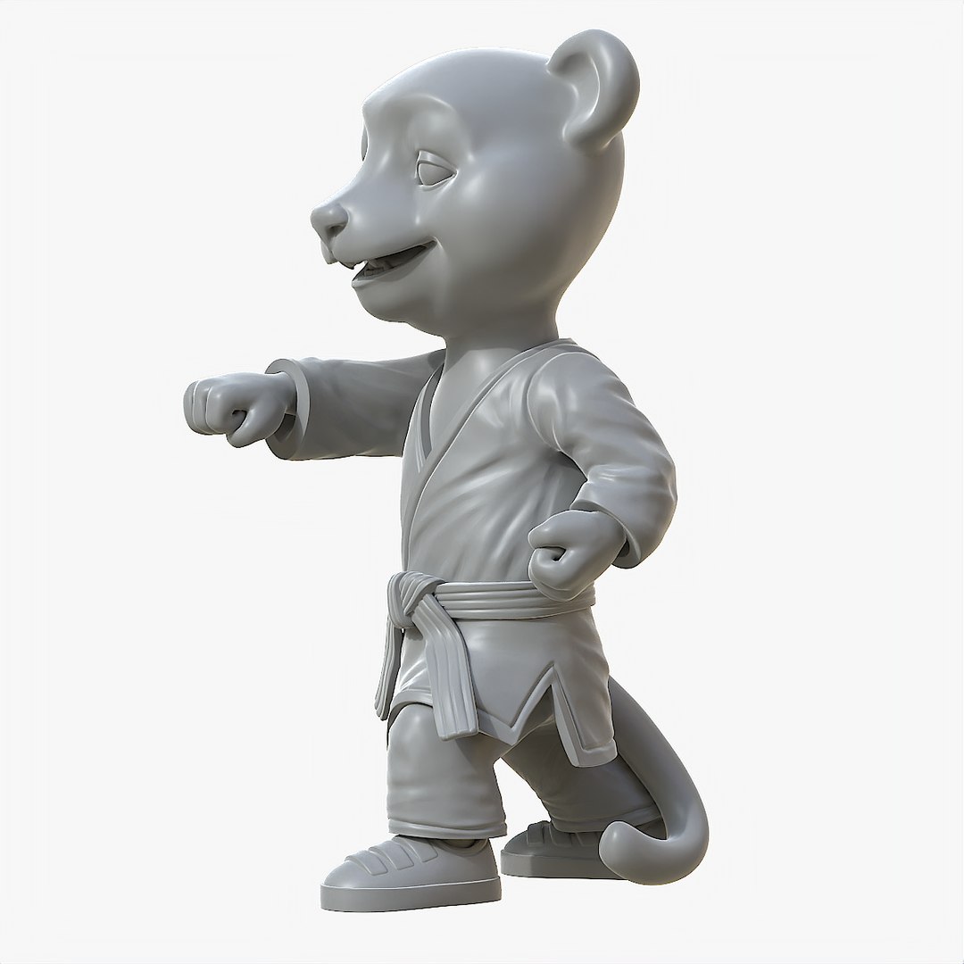 3D Karate Tiger Cub 1 Model - TurboSquid 1918882