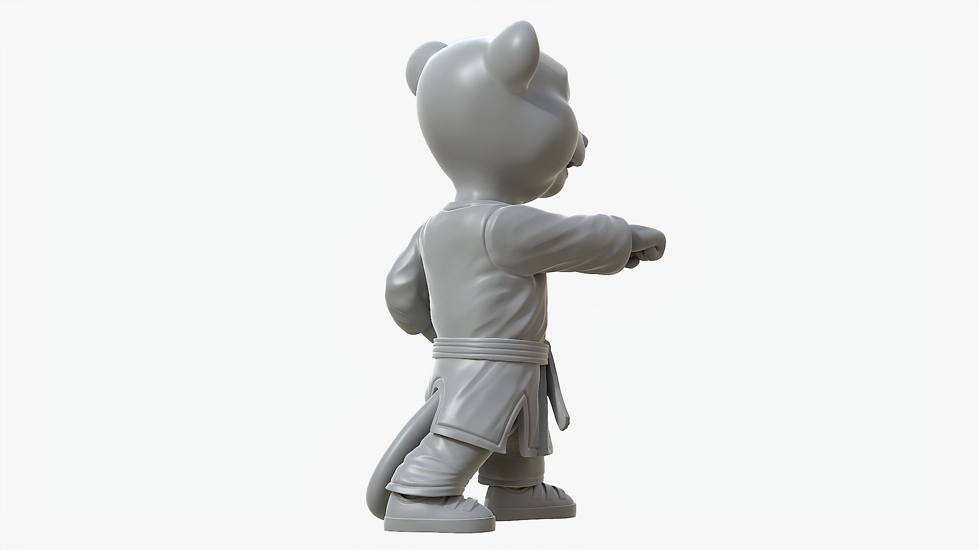 3D Karate Tiger Cub 1 Model - TurboSquid 1918882