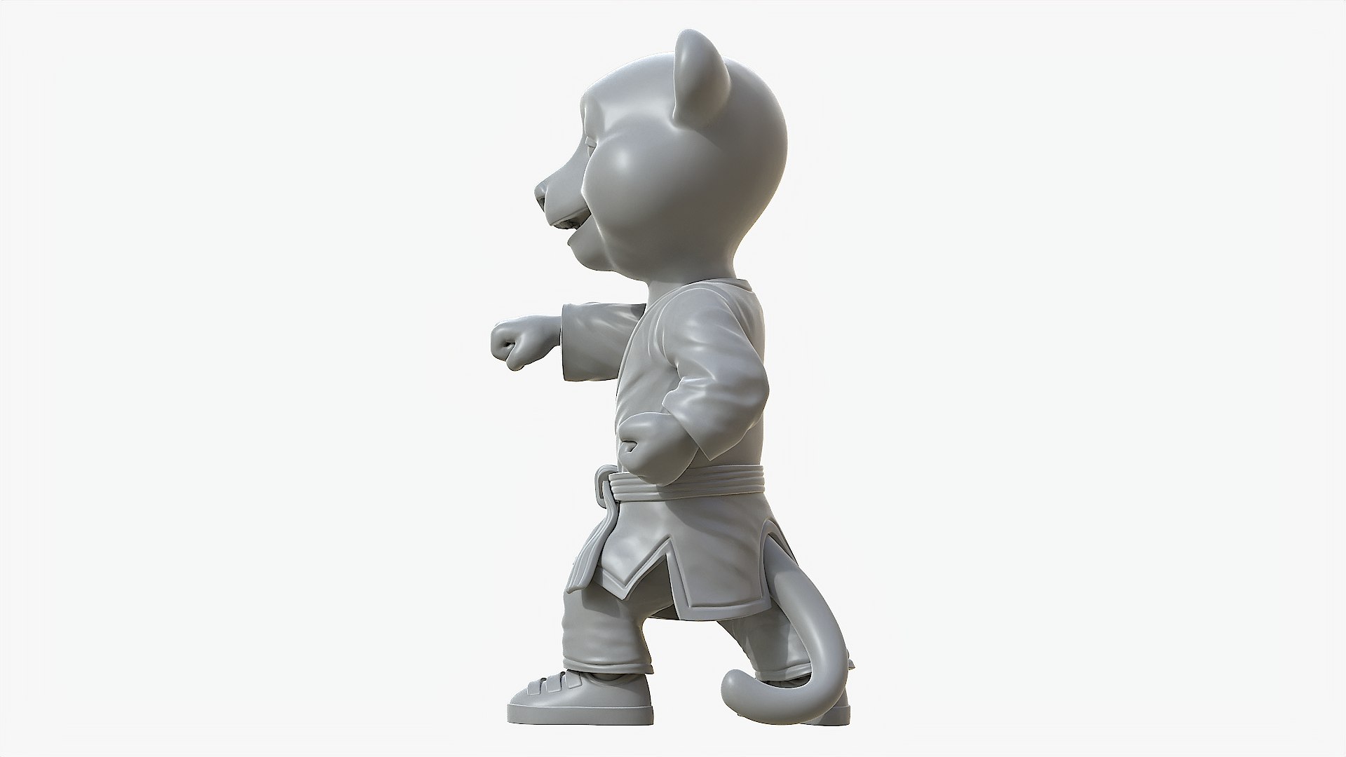 3D Karate Tiger Cub 1 Model - TurboSquid 1918882