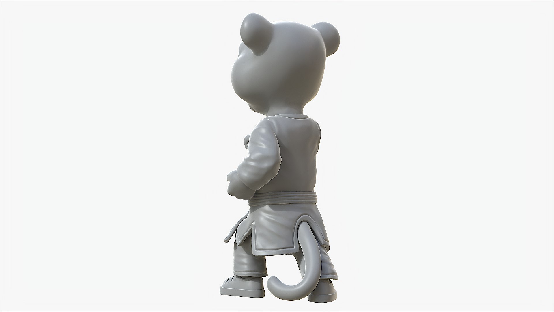 3D Karate Tiger Cub 1 Model - TurboSquid 1918882
