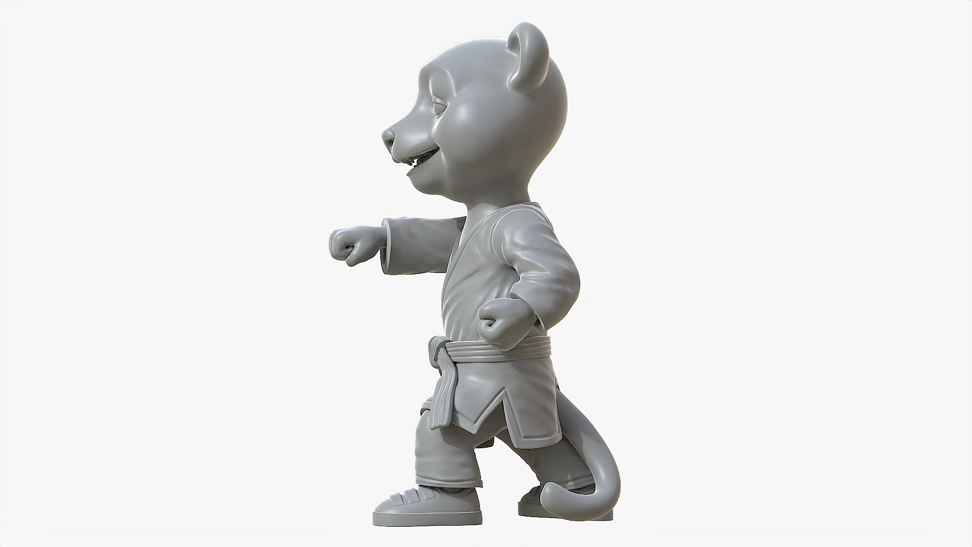 3D Karate Tiger Cub 1 Model - TurboSquid 1918882