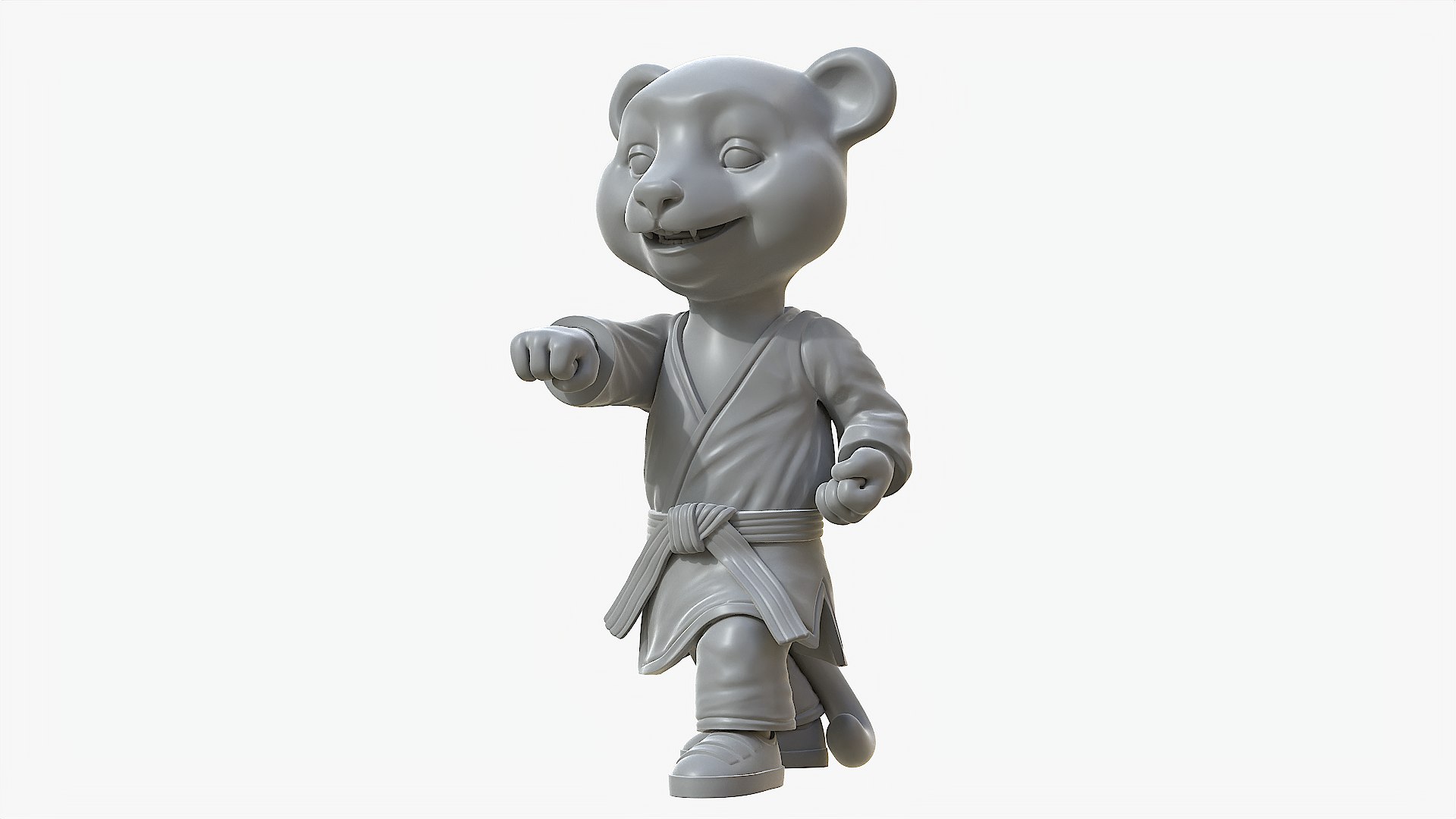 3D Karate Tiger Cub 1 Model - TurboSquid 1918882
