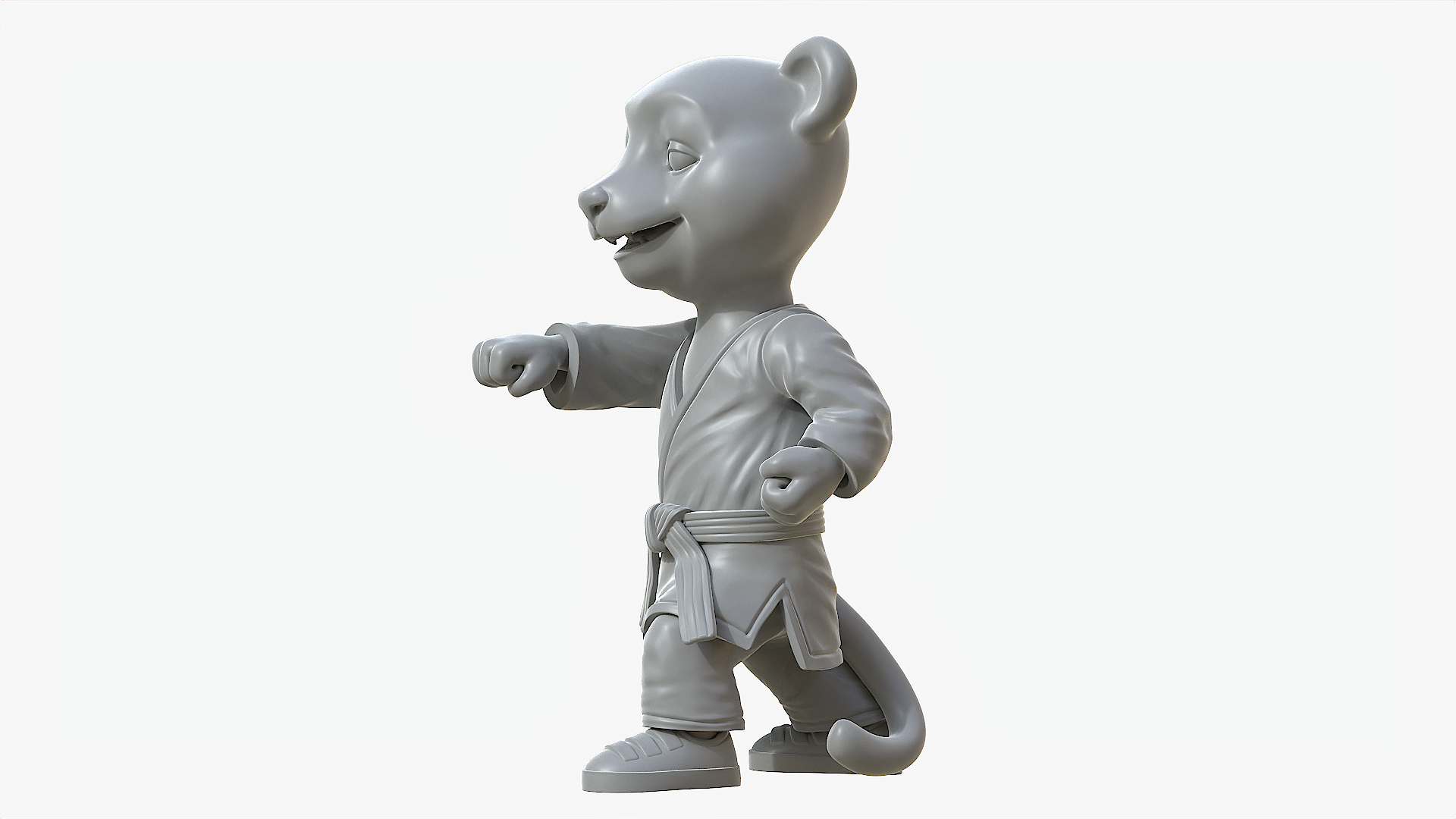 3D Karate Tiger Cub 1 Model - TurboSquid 1918882