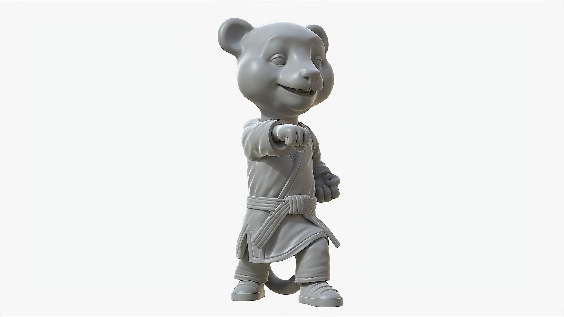 3D Karate Tiger Cub 1 Model - TurboSquid 1918882