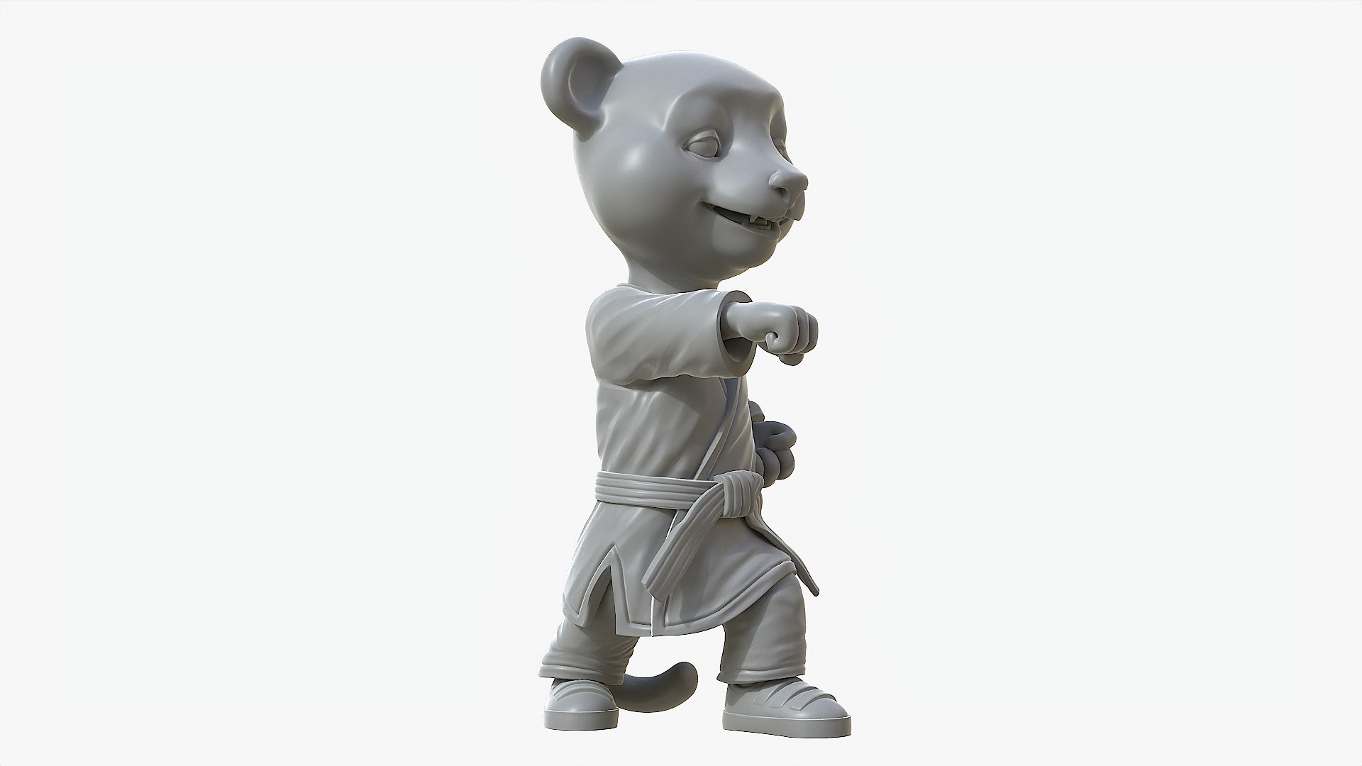 3D Karate Tiger Cub 1 Model - TurboSquid 1918882