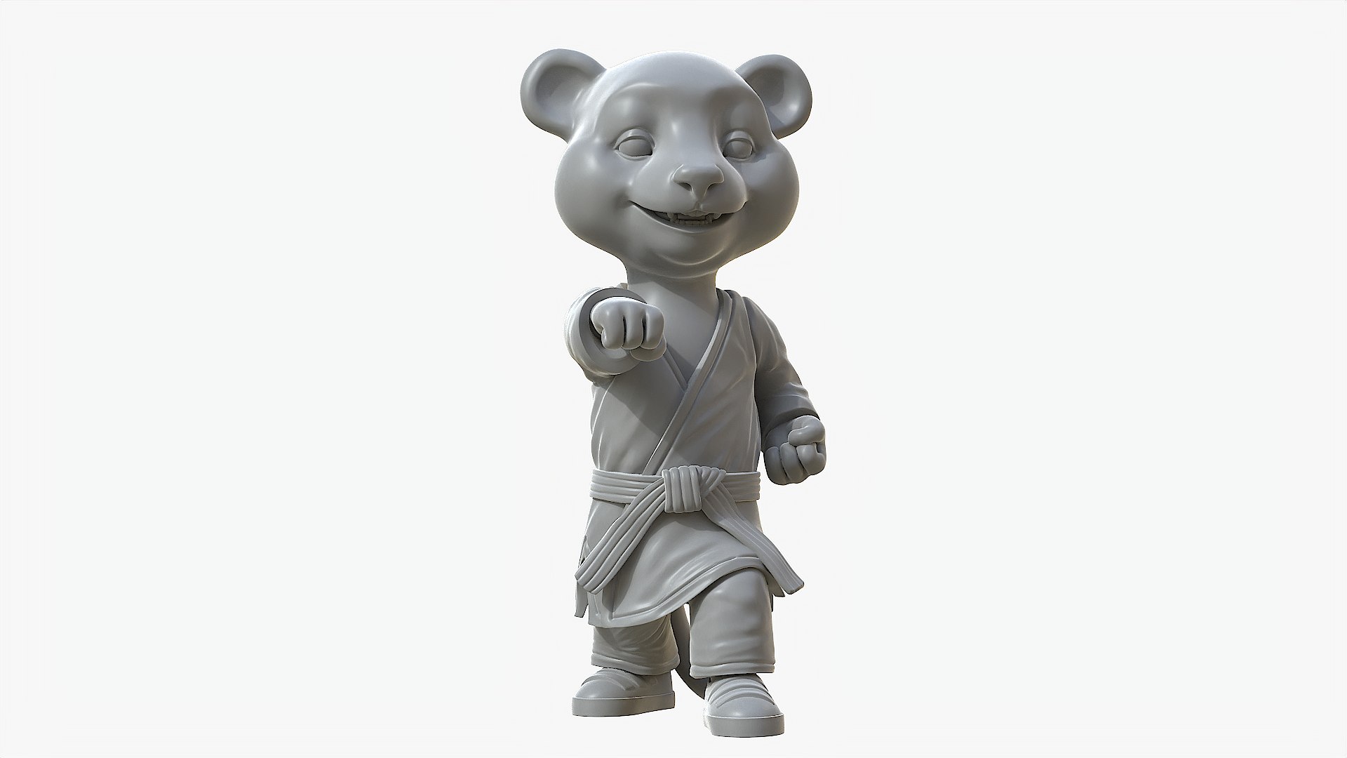 3D Karate Tiger Cub 1 Model - TurboSquid 1918882