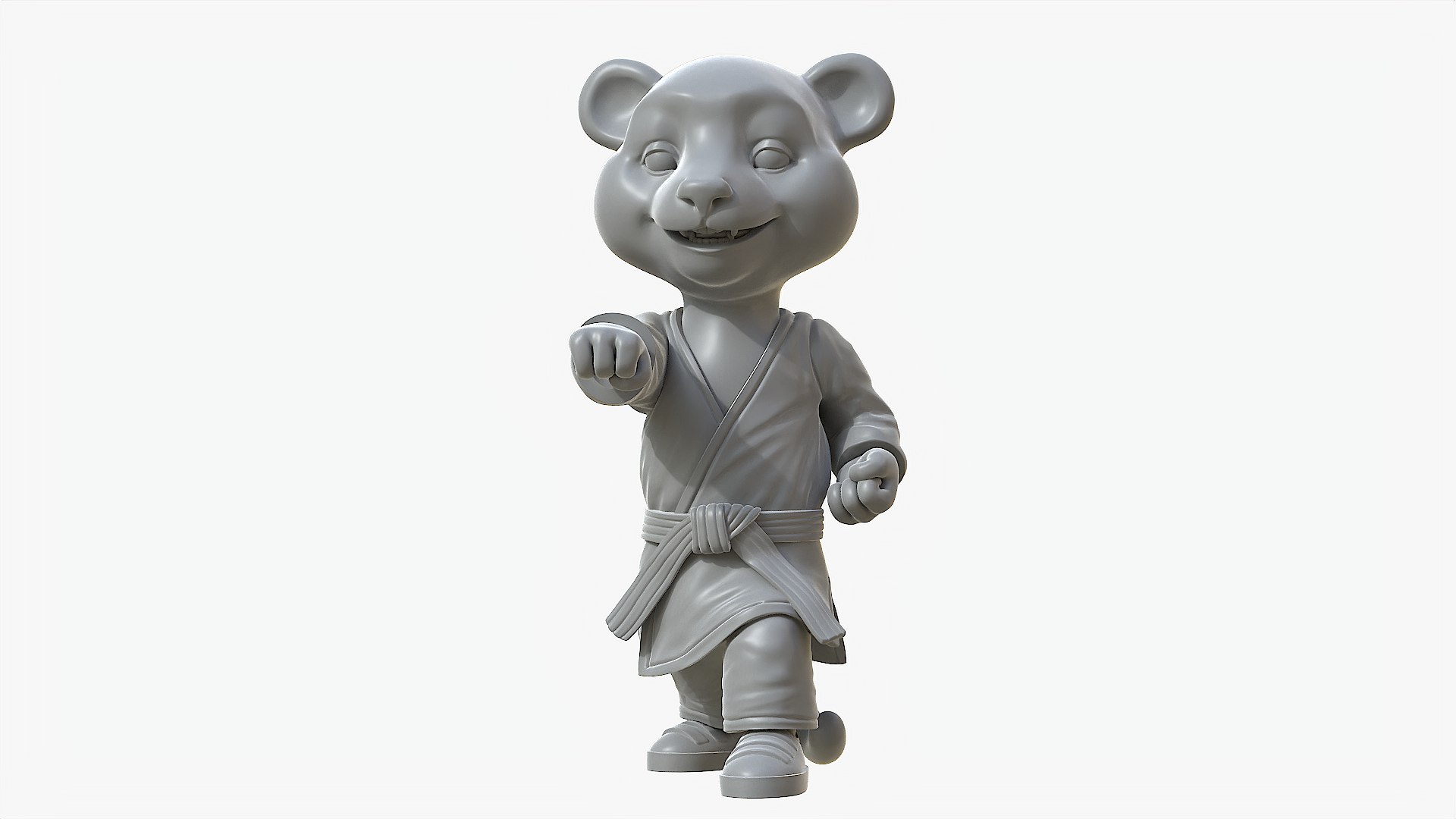 3D Karate Tiger Cub 1 Model - TurboSquid 1918882