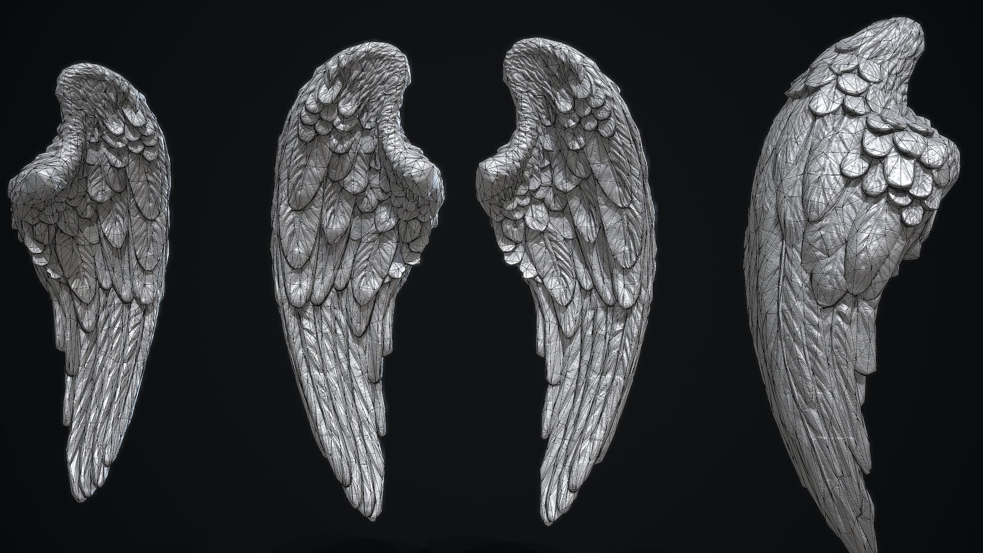 Angel Wings 3D Model - TurboSquid 2135552