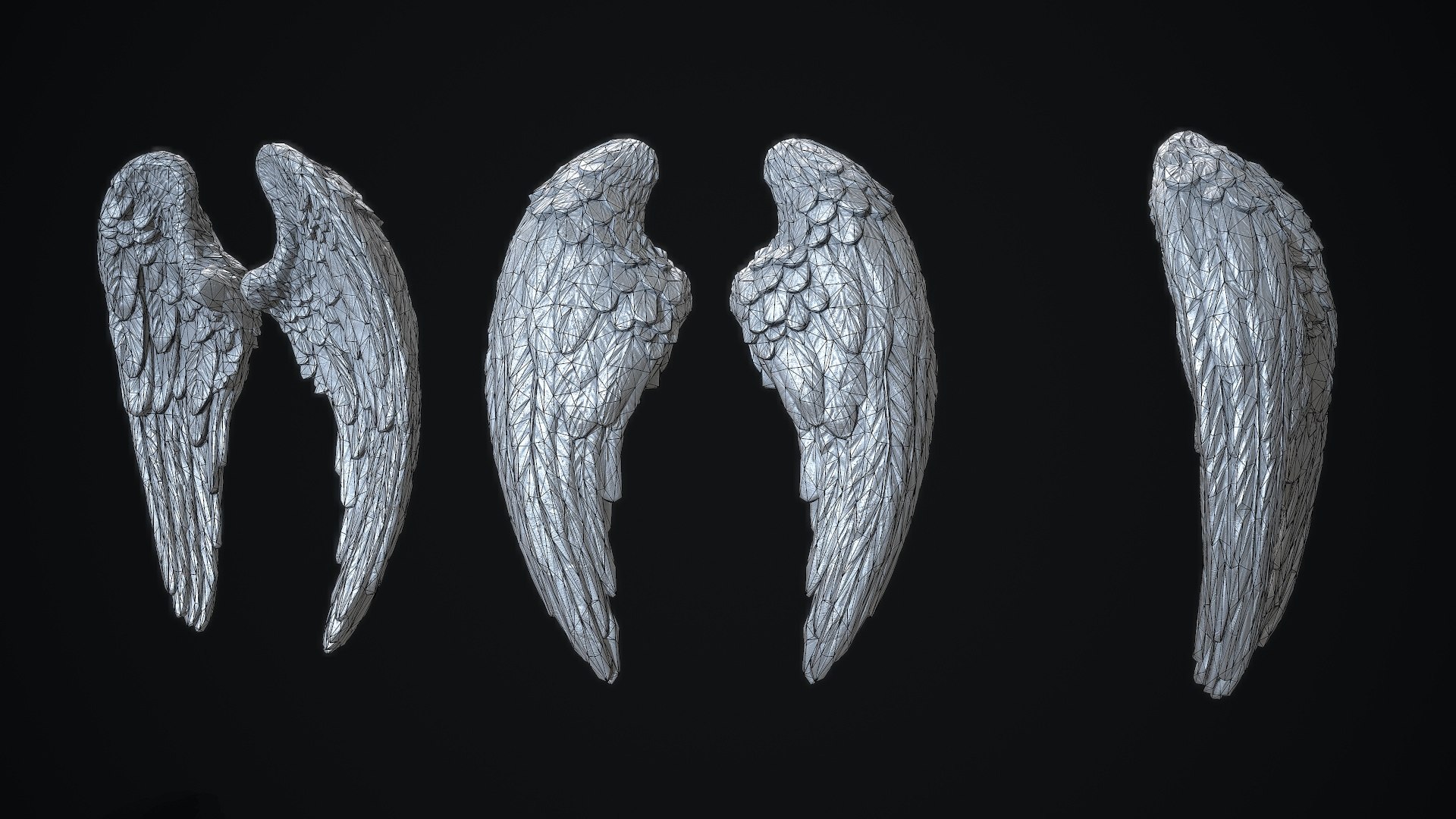 Angel Wings 3D Model - TurboSquid 2135552