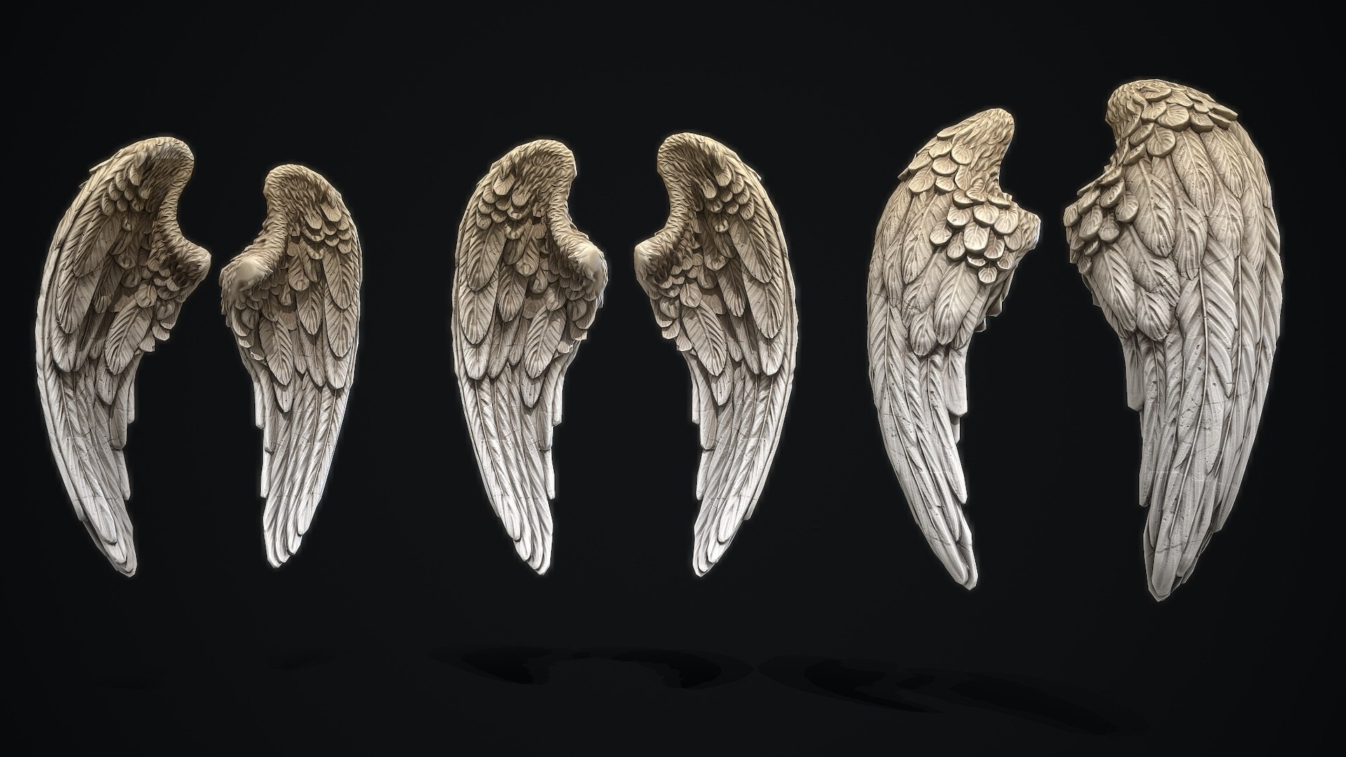 Angel Wings 3D Model - TurboSquid 2135552