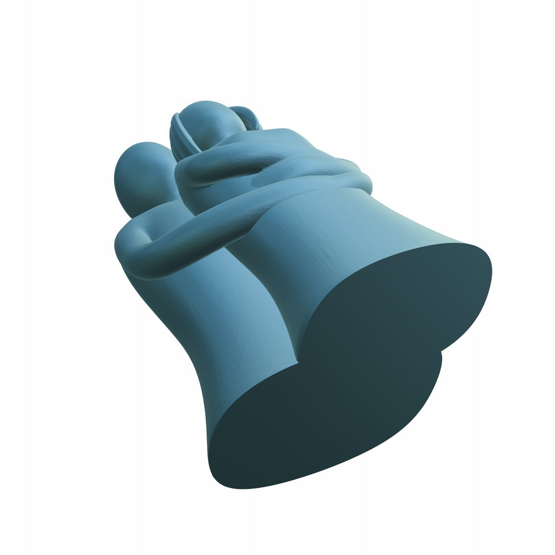 Couple Hugging Figure 3D Model - TurboSquid 2199600