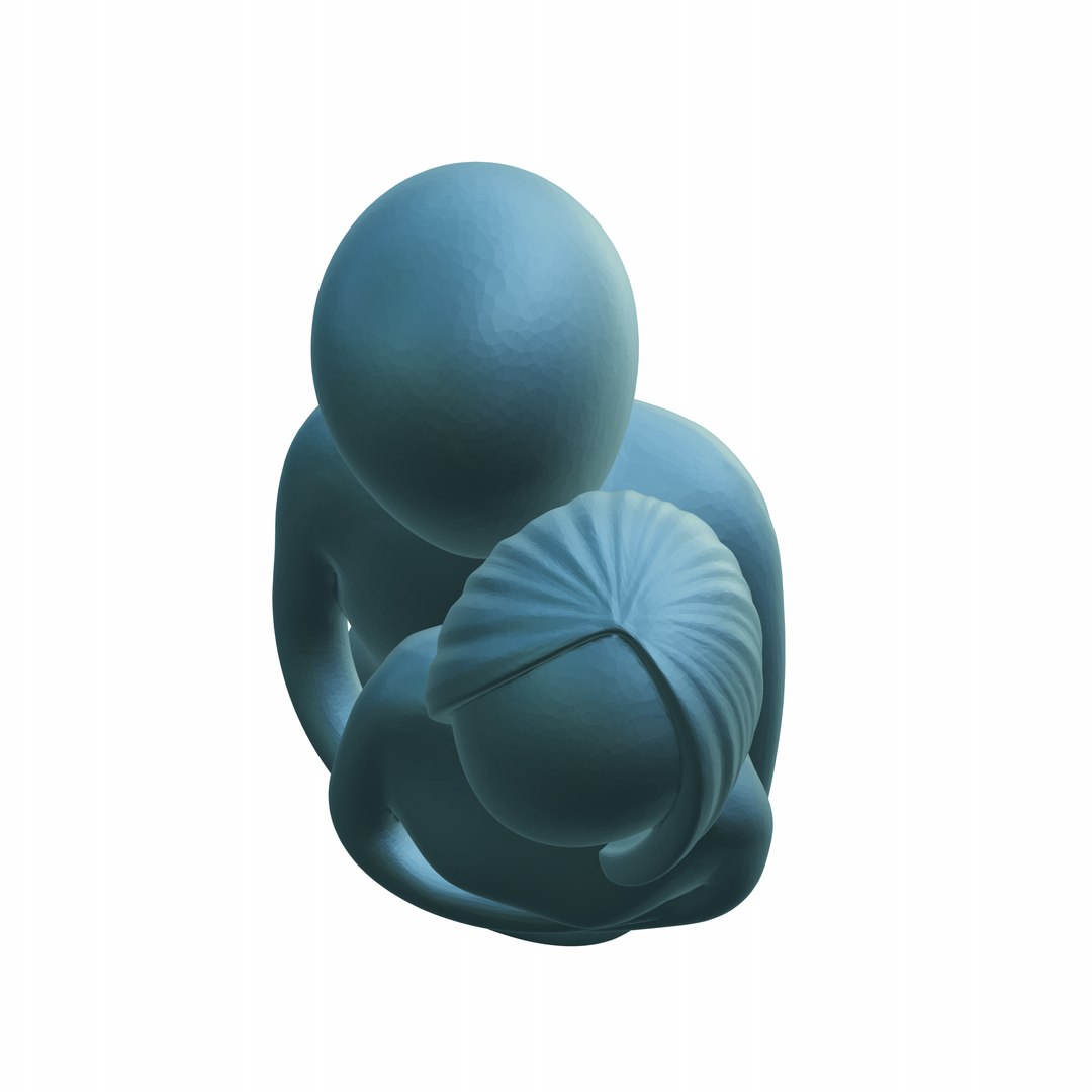 Couple Hugging Figure 3D Model - TurboSquid 2199600