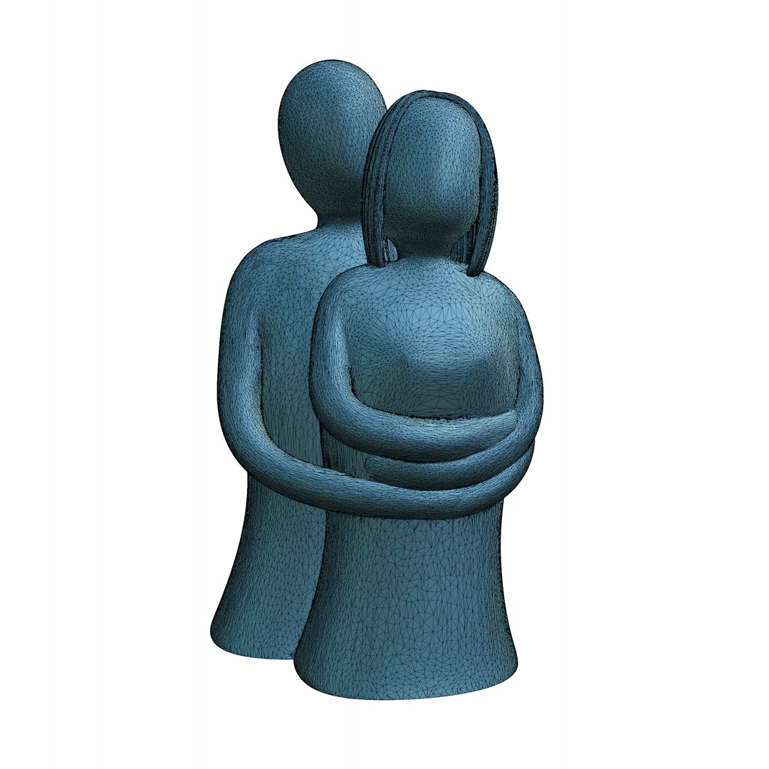 Couple Hugging Figure 3D Model - TurboSquid 2199600