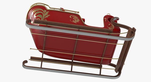 Santa sleigh model - TurboSquid 1398430