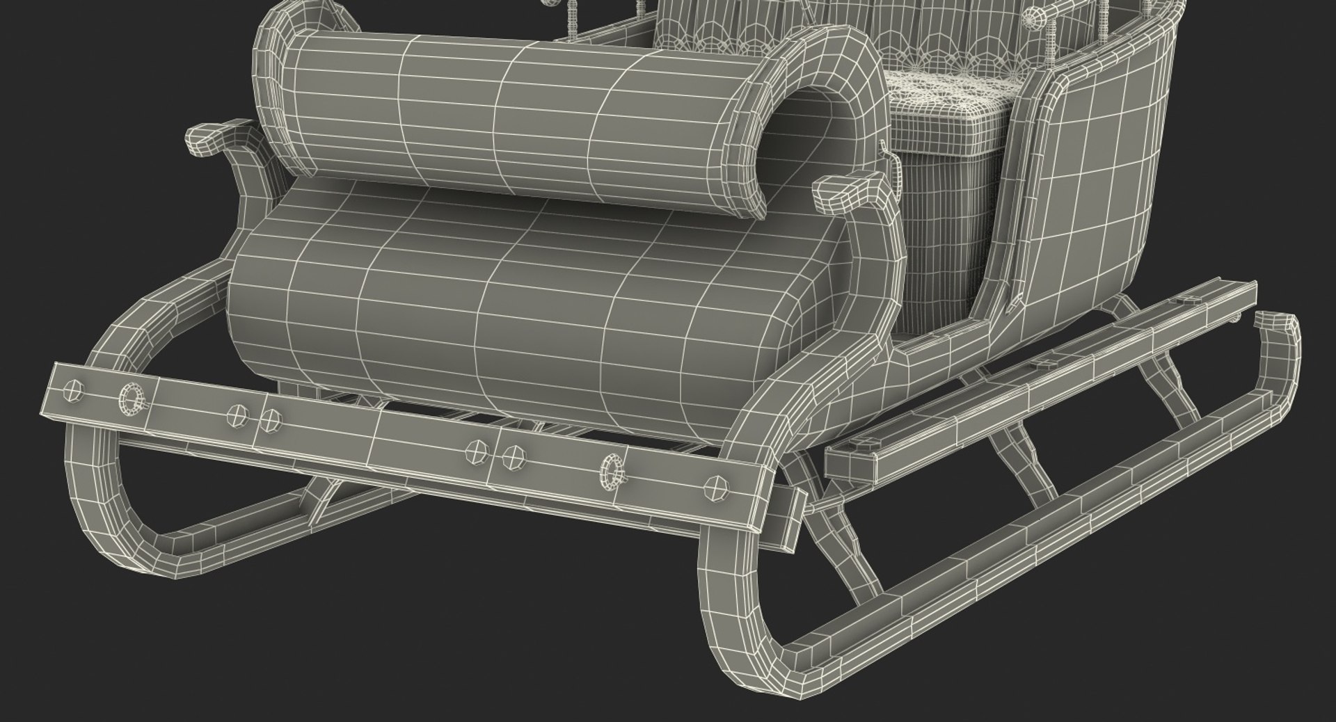 Santa Sleigh Model - TurboSquid 1398430