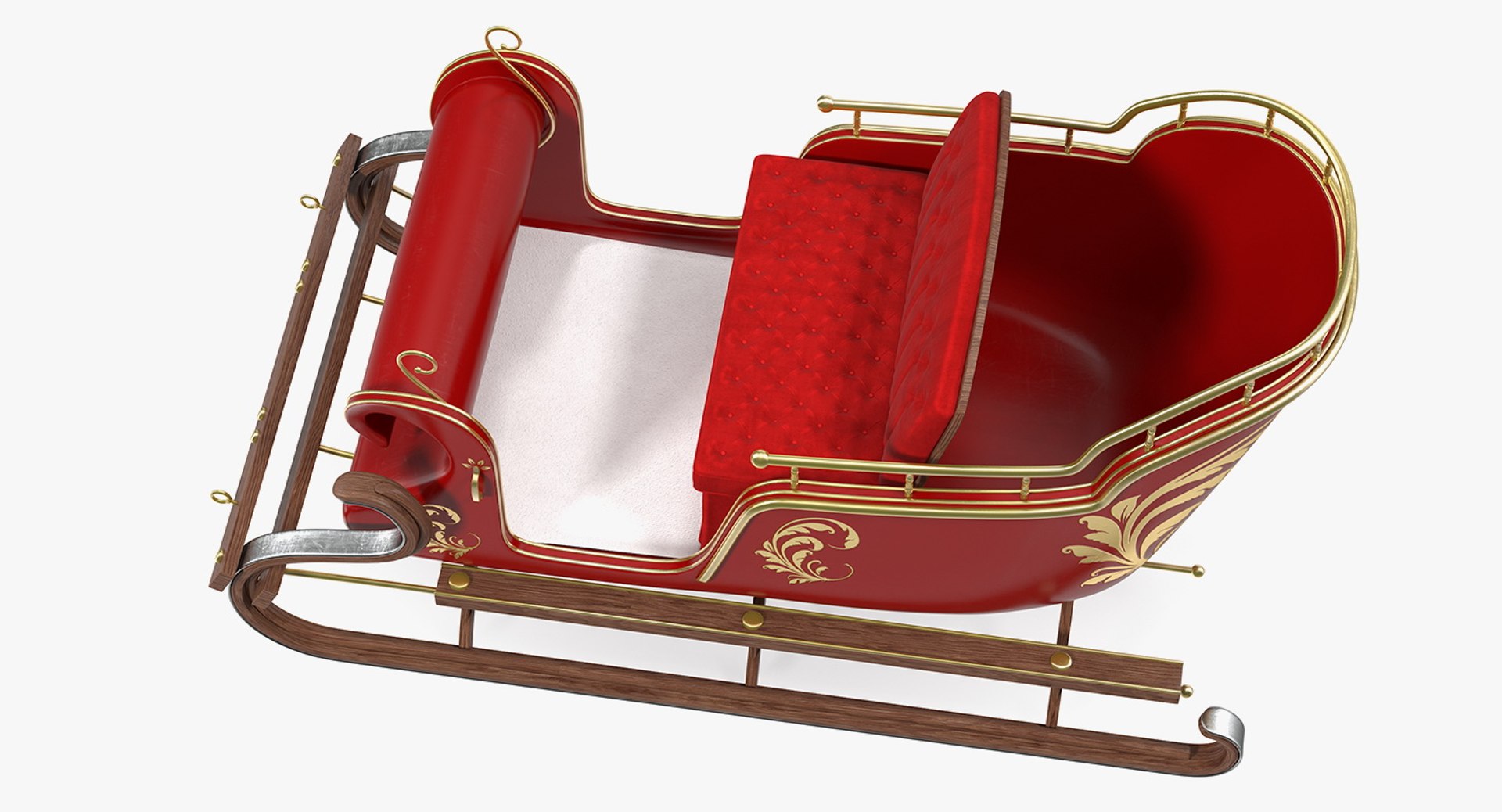 Santa Sleigh Model - TurboSquid 1398430
