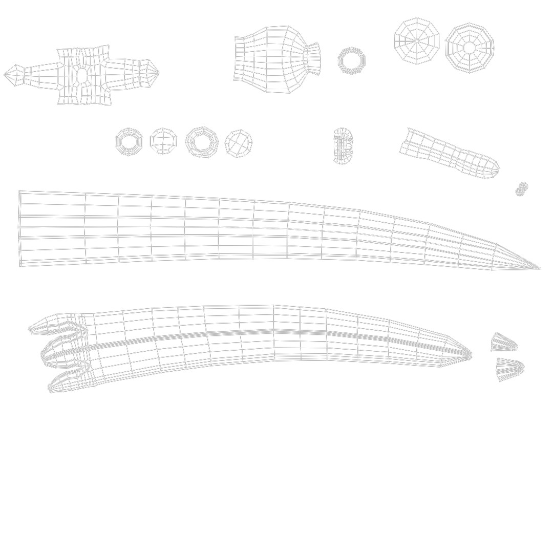 3d Ma Sword Polygons