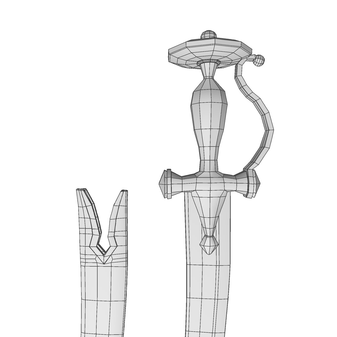 3d Ma Sword Polygons