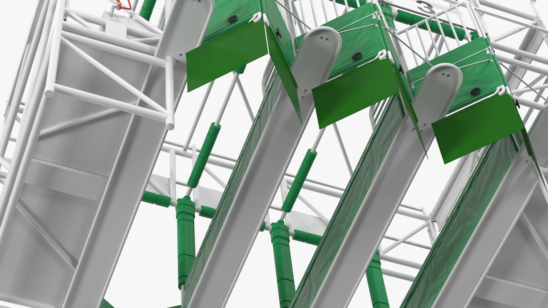 3D Horse Racing Starting Gates For 3 Places Model - TurboSquid 2035738