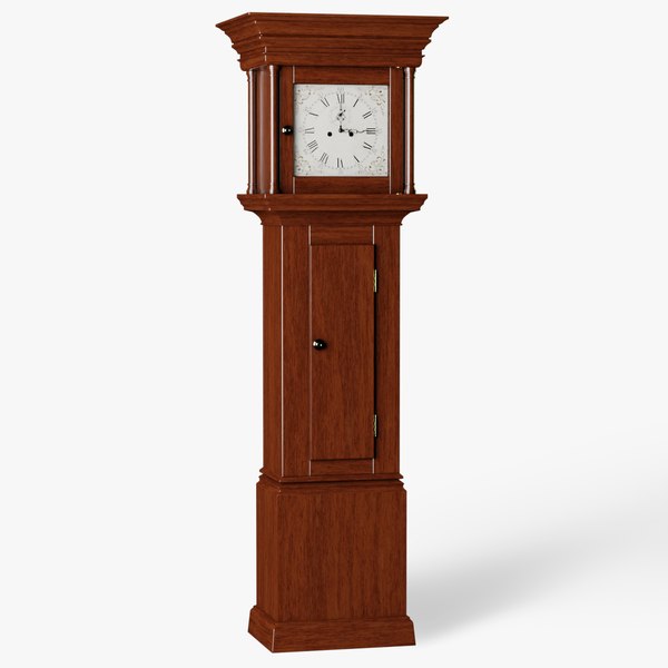 3D 18th Century English Grandfather Clock model - TurboSquid 2017107