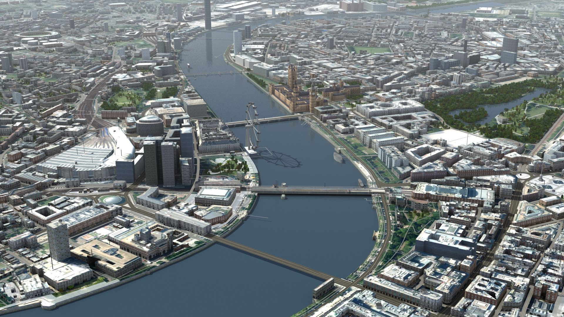 London City 3D Model - TurboSquid 1924144